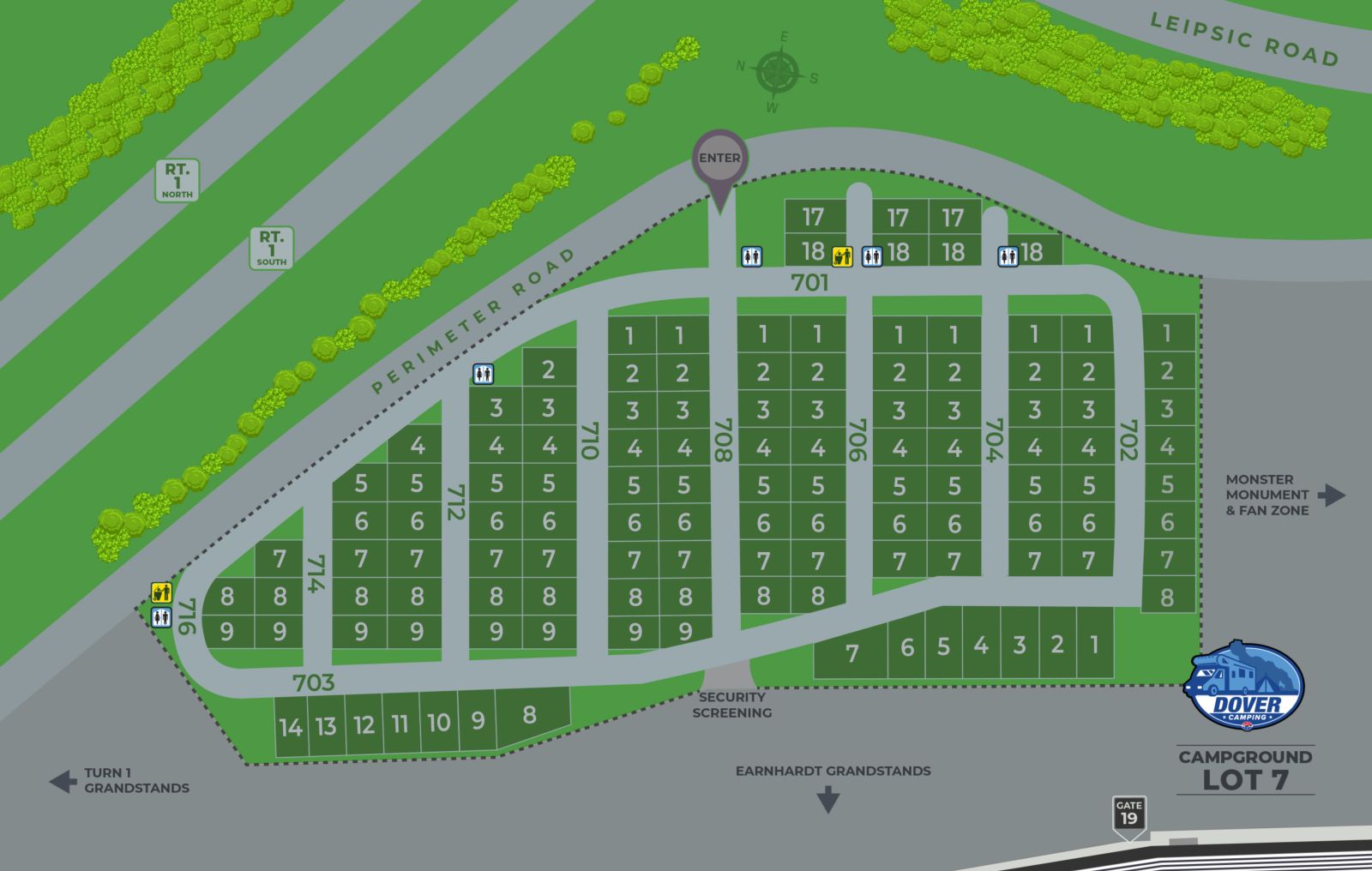 Facility Maps | Events | Dover Motor Speedway